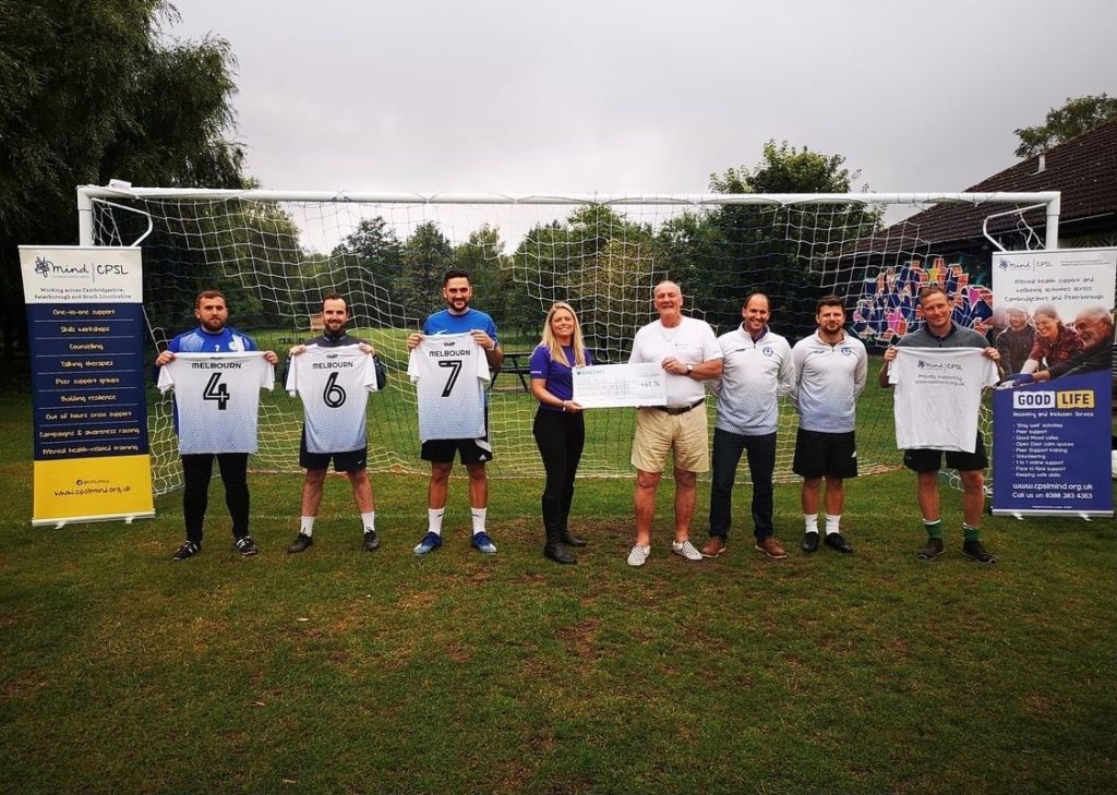 Melbourn Football Club raise £4500 | CPSL Mind